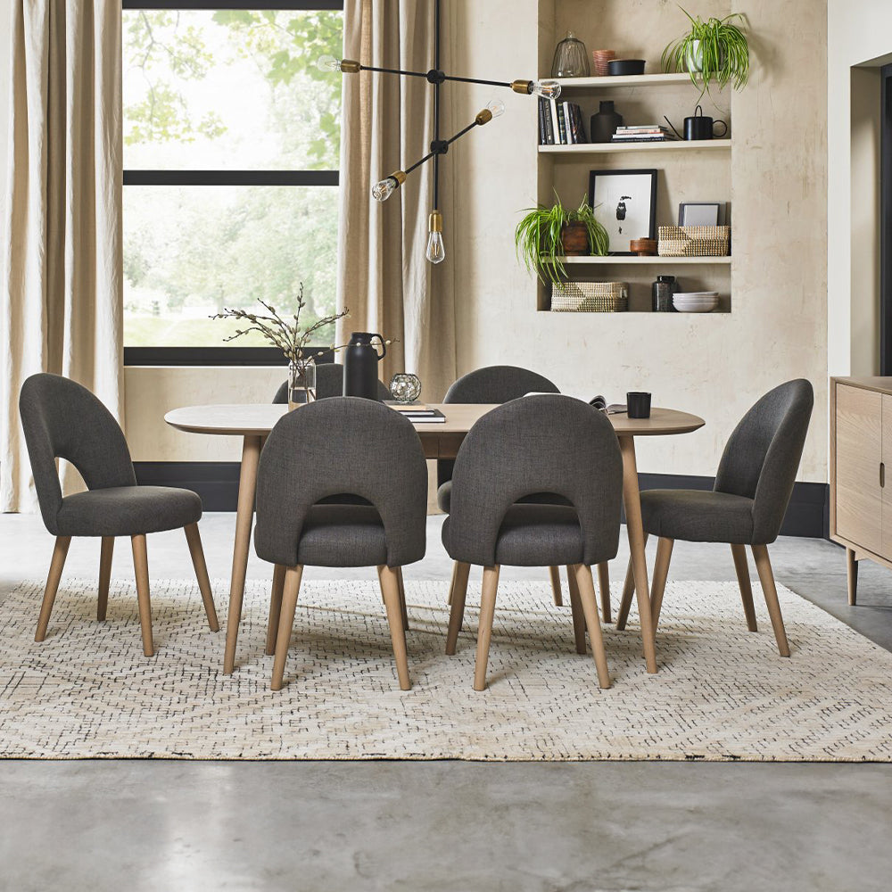 Brondby Scandi Oak 6-8 Seater Extending Dining Table – Arighi Bianchi