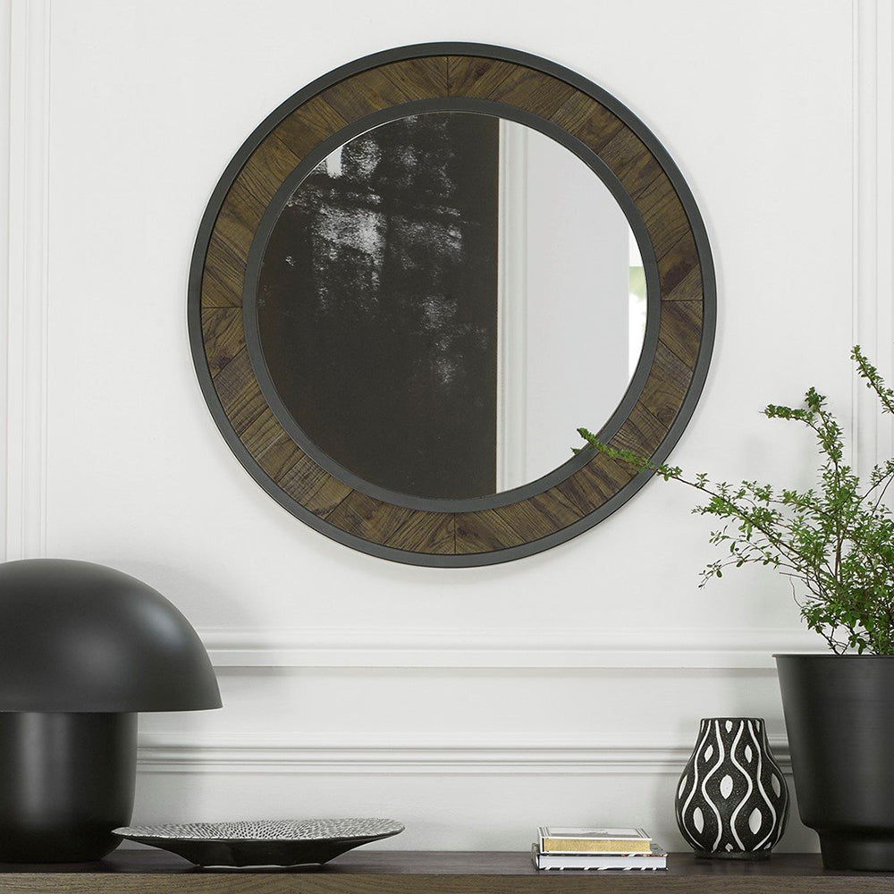 Glendale Fumed Oak Wall Mirror – Arighi Bianchi