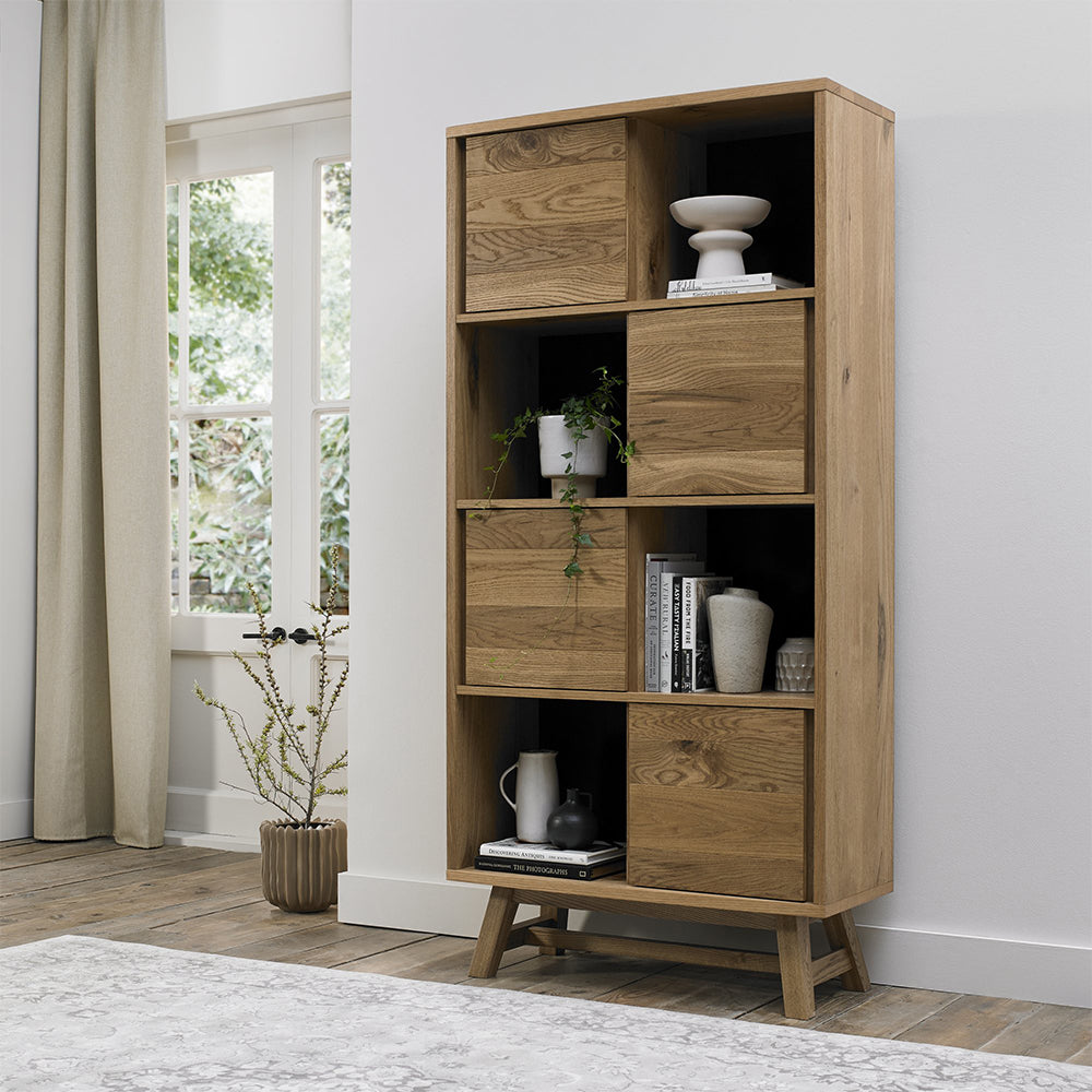 Highgate Rustic Oak Display Cabinet – Arighi Bianchi