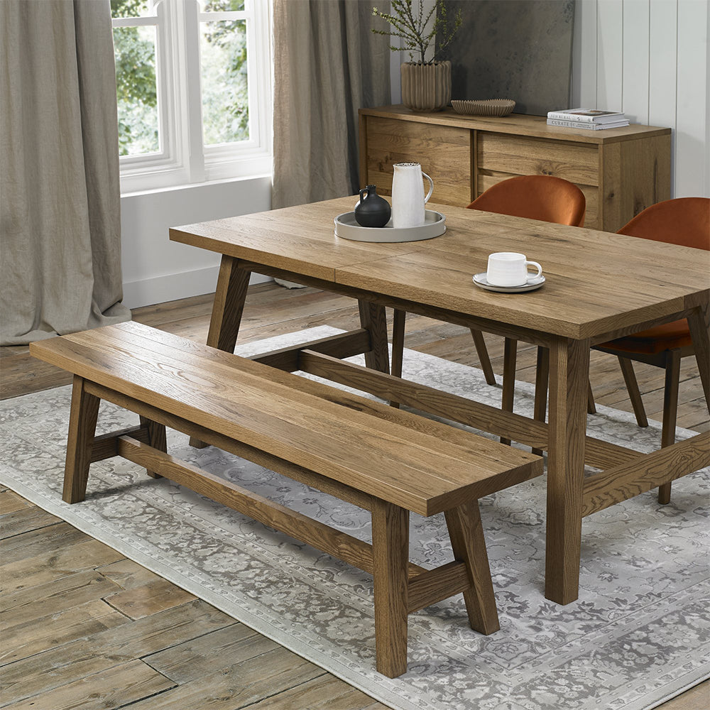 Highgate Rustic Oak Small Bench – Arighi Bianchi