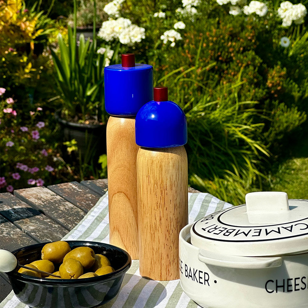 Navy & Red Salt & Pepper Grinder - Individual Piece – Arighi Bianchi