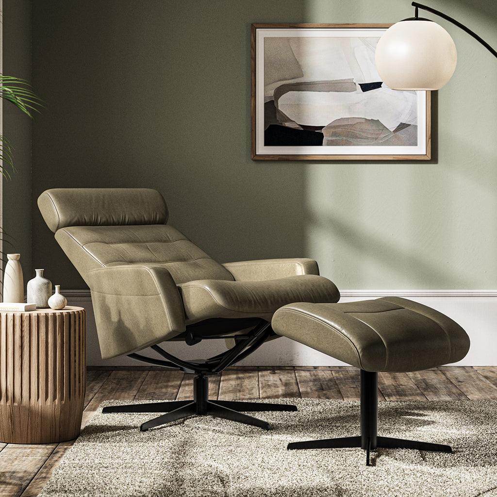 Gabriel Reclining Chair and Footstool – Arighi Bianchi