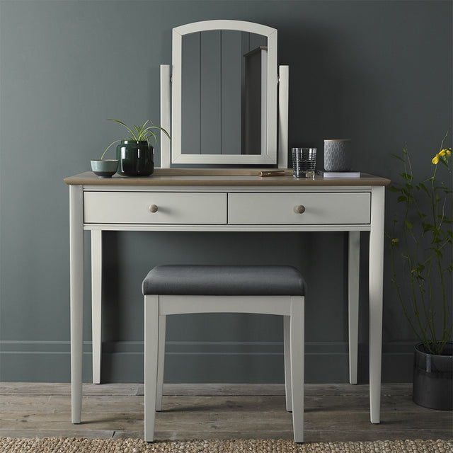 Runswick Scandi Oak & Soft Grey Dressing Table – Arighi Bianchi